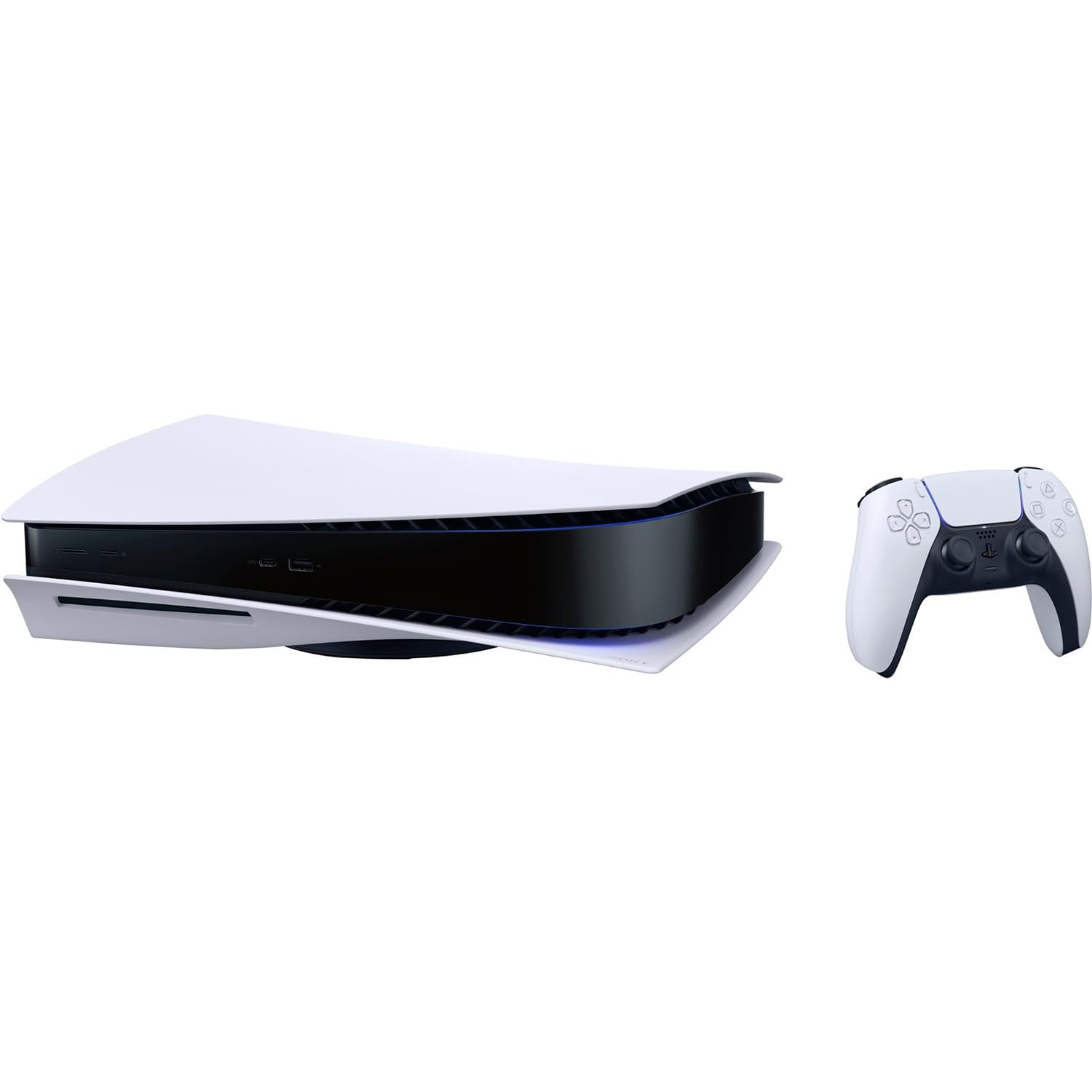 PlayStation 5 Enhanced Storage 1.8TB Disc Version Console - PS5 Disc Console with 1.8TB Ultra-High Speed PCIe Gen 4 NVNe SSD, DS Controller, Case, White, with GOW Voucher