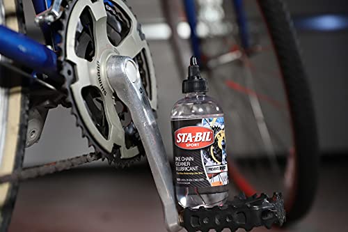 STA-BIL SPORT Bike Chain Cleaner & Lubricant - Prevents Rust on Chains, Cables, and Derailleurs, Premium Lubricant, Easy to Apply, Preserves Bike Chains, 8oz (22406)