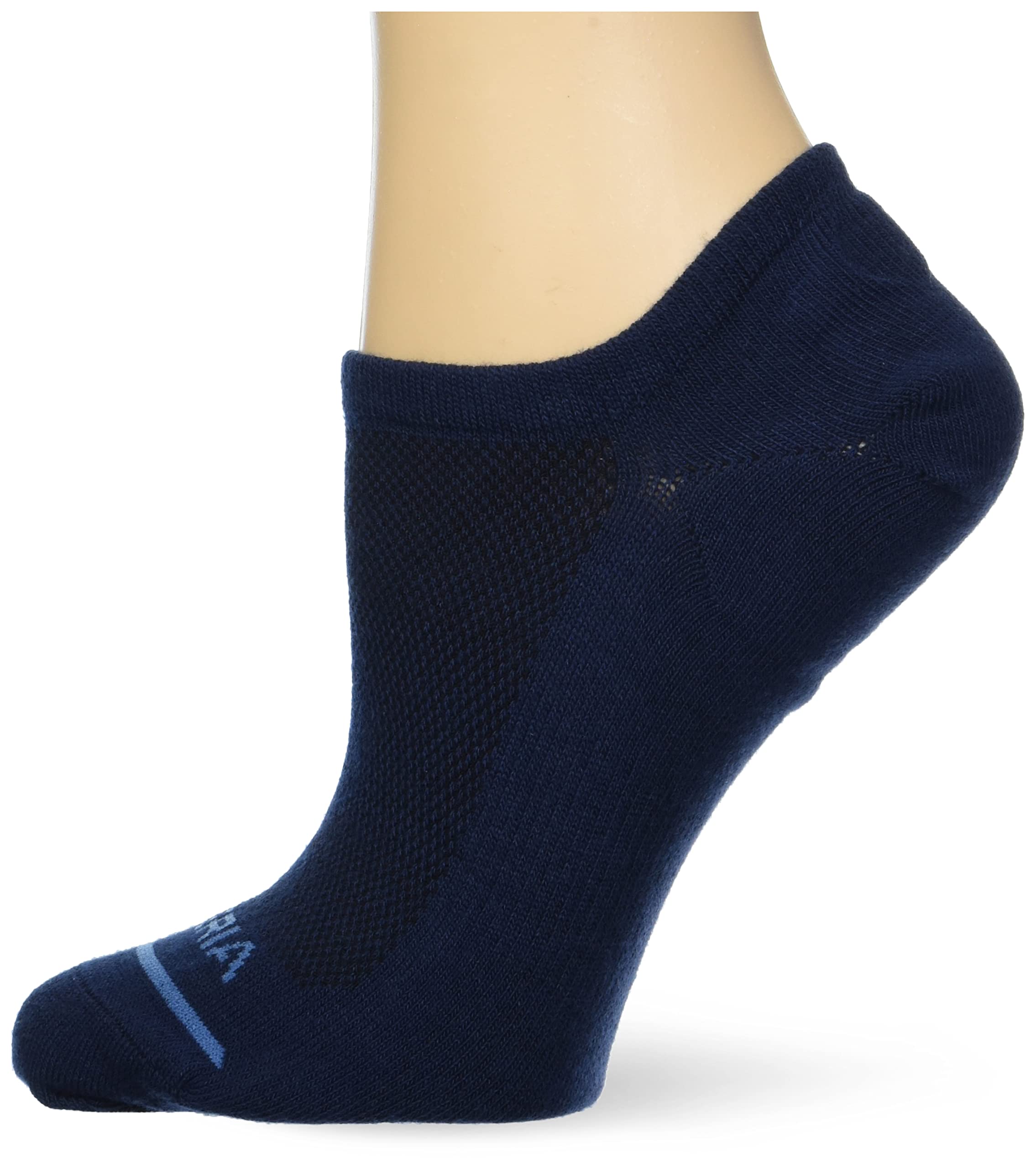 thorlos womens Green Experia No Show Liners Running Sock, Navy, Medium US
