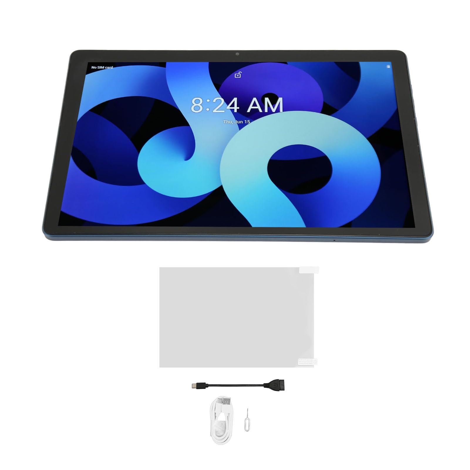 SHYEKYO WiFi Tablet, Aluminum Alloy 2560X1600 Resolution Front 13MP Rear 26MP Digital Tablet 10.36 Inch 8 Core Powerful Chipset for Video for Learning (Blue)