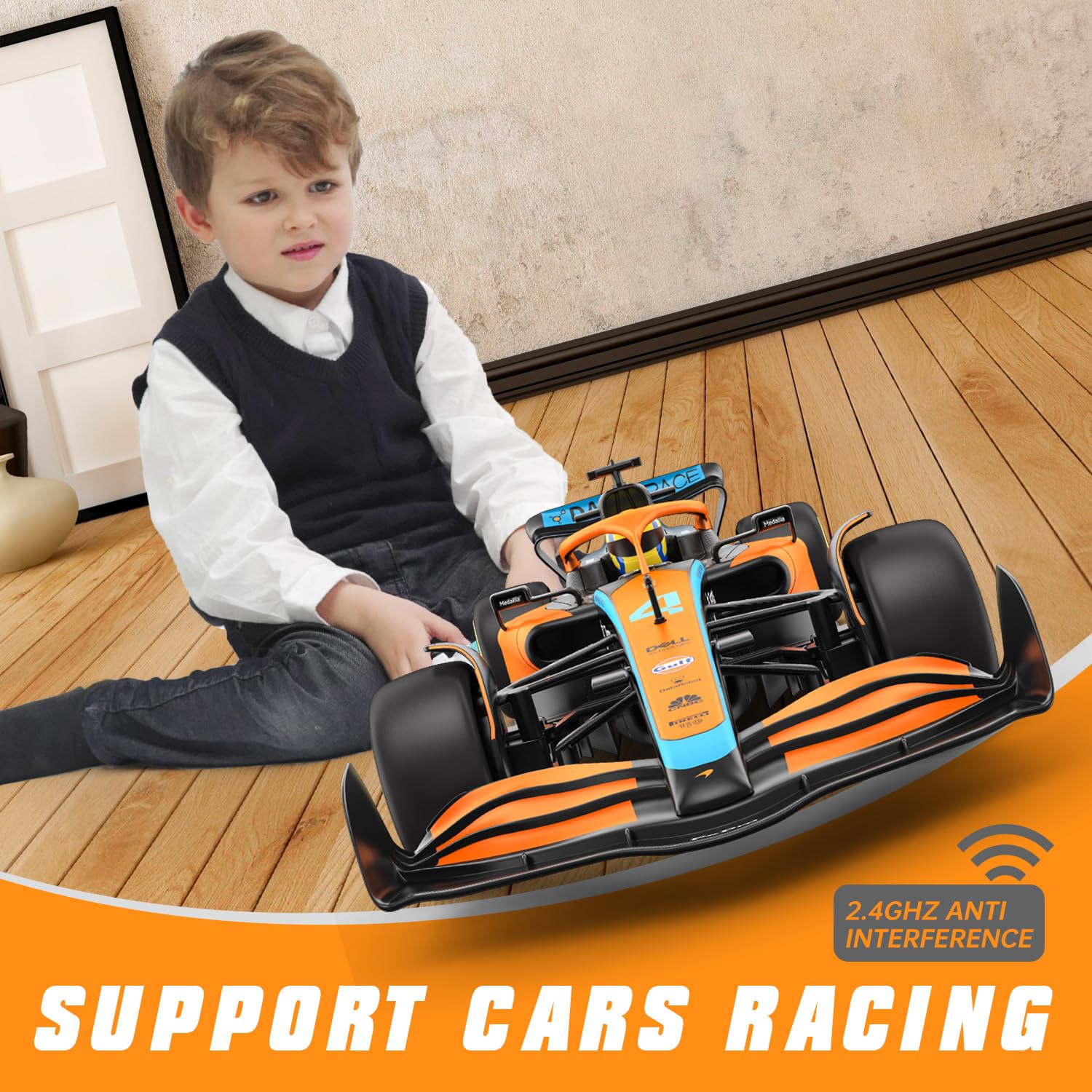 RASTAR McLaren MCL36 Formula 1 Race RC Car 1/12 Scale McLaren F1 Remote Control Toy Car