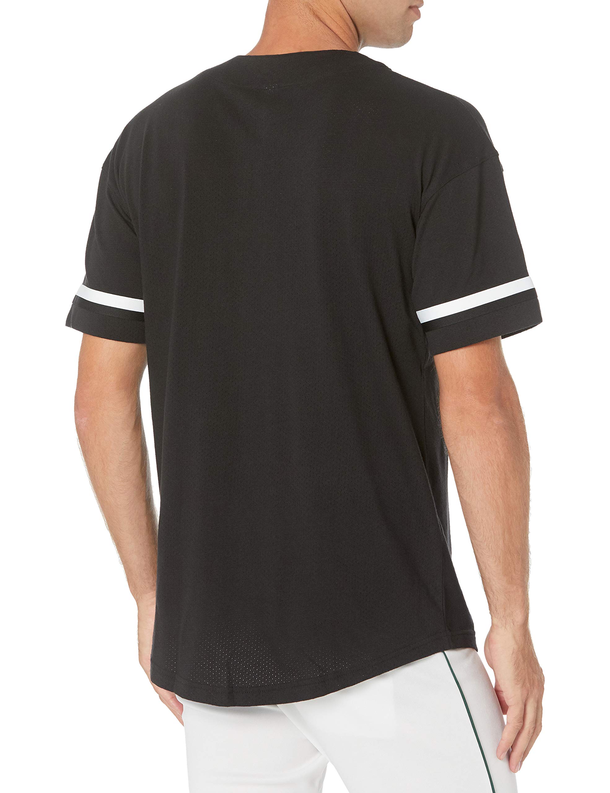 Reebok Classic Baseball Jersey Shirt, Black, XS