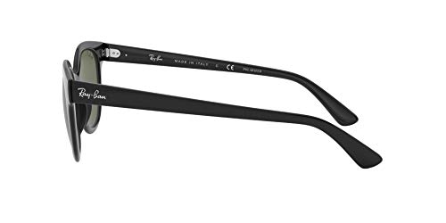 Ray-Ban Rb4324 Square Sunglasses, Black/Polarized Green, 50 mm