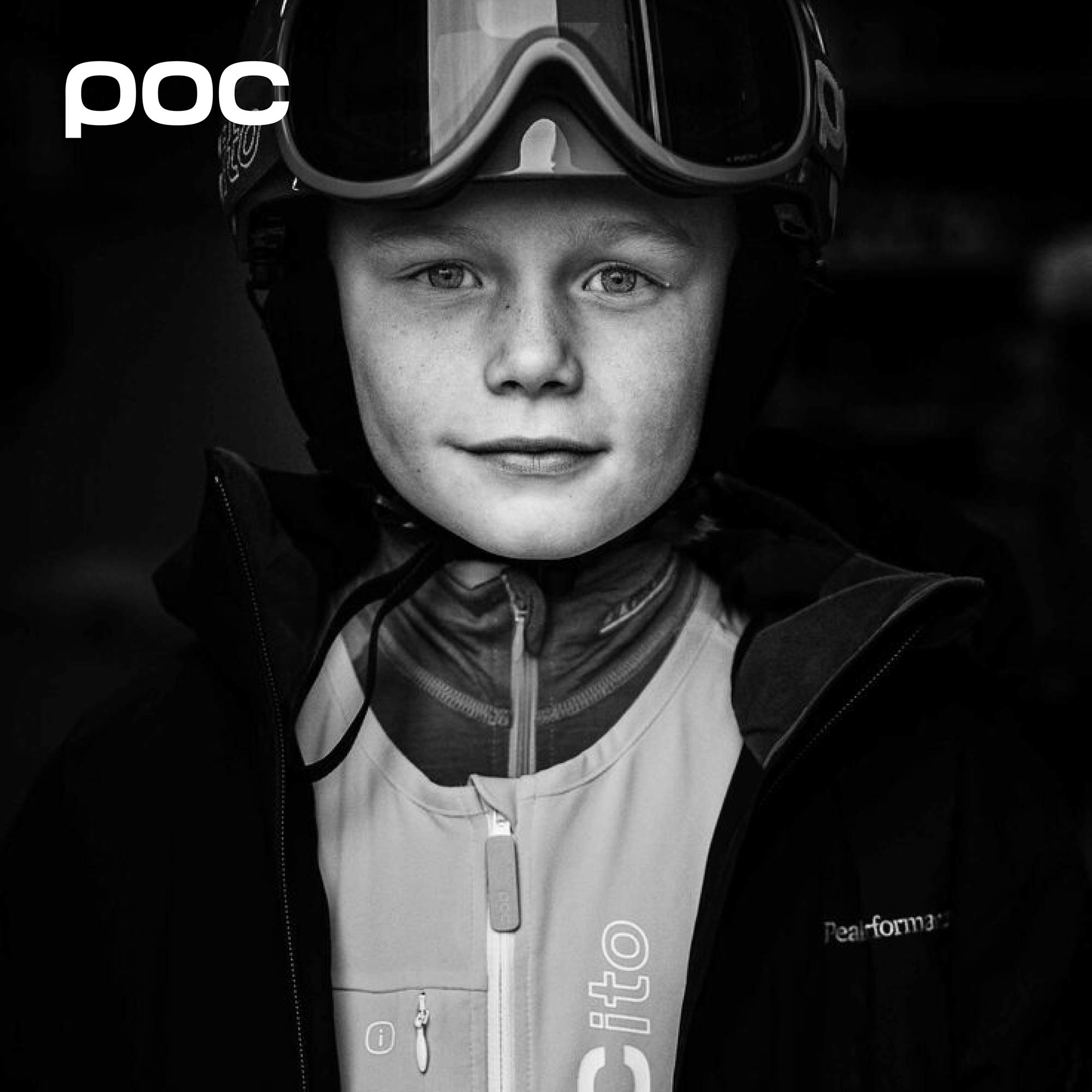POC, VPD Air Comp Jacket Jr, Youth Ski Racing Armor for Kids, Uranium Black/Hydrogen White, Small