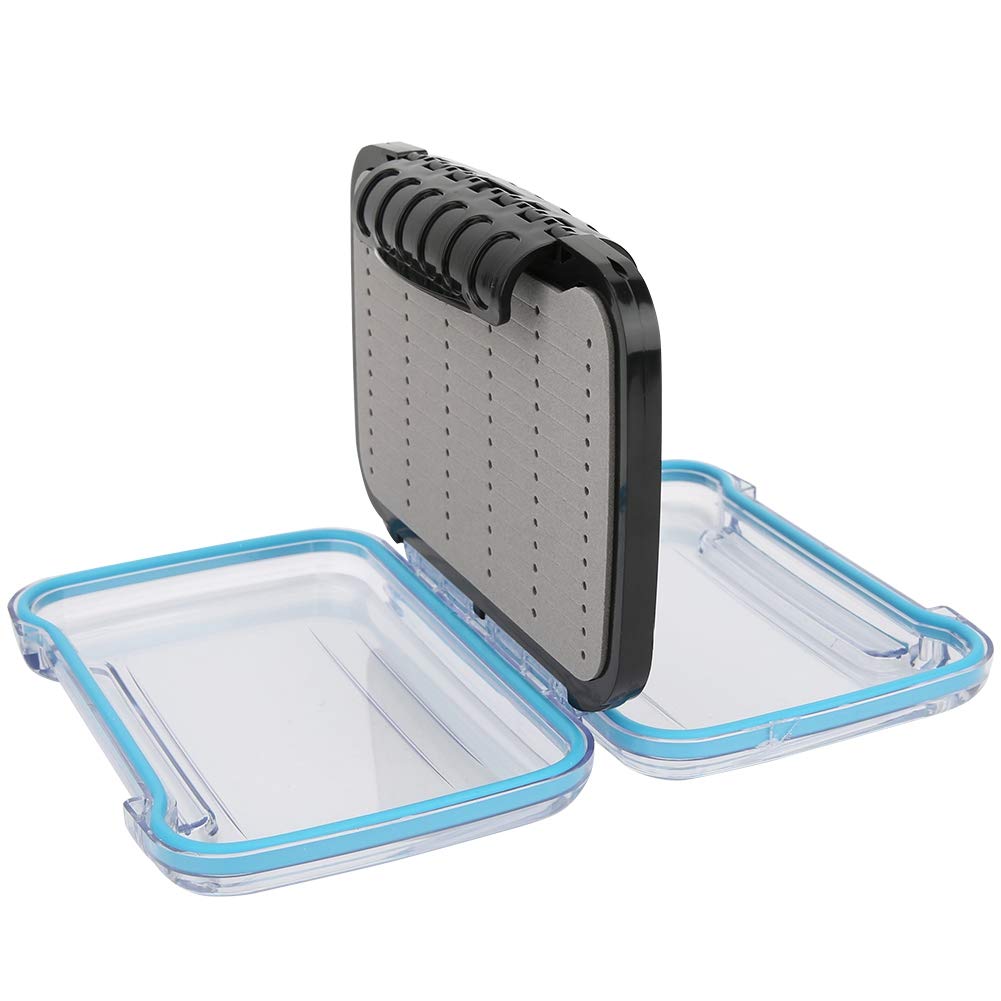 Yeuipea Fishing Box, Double-Sided Lure Bait Fly Fishing Box Plastic Fish Hook Storage Containers Accessory(A)