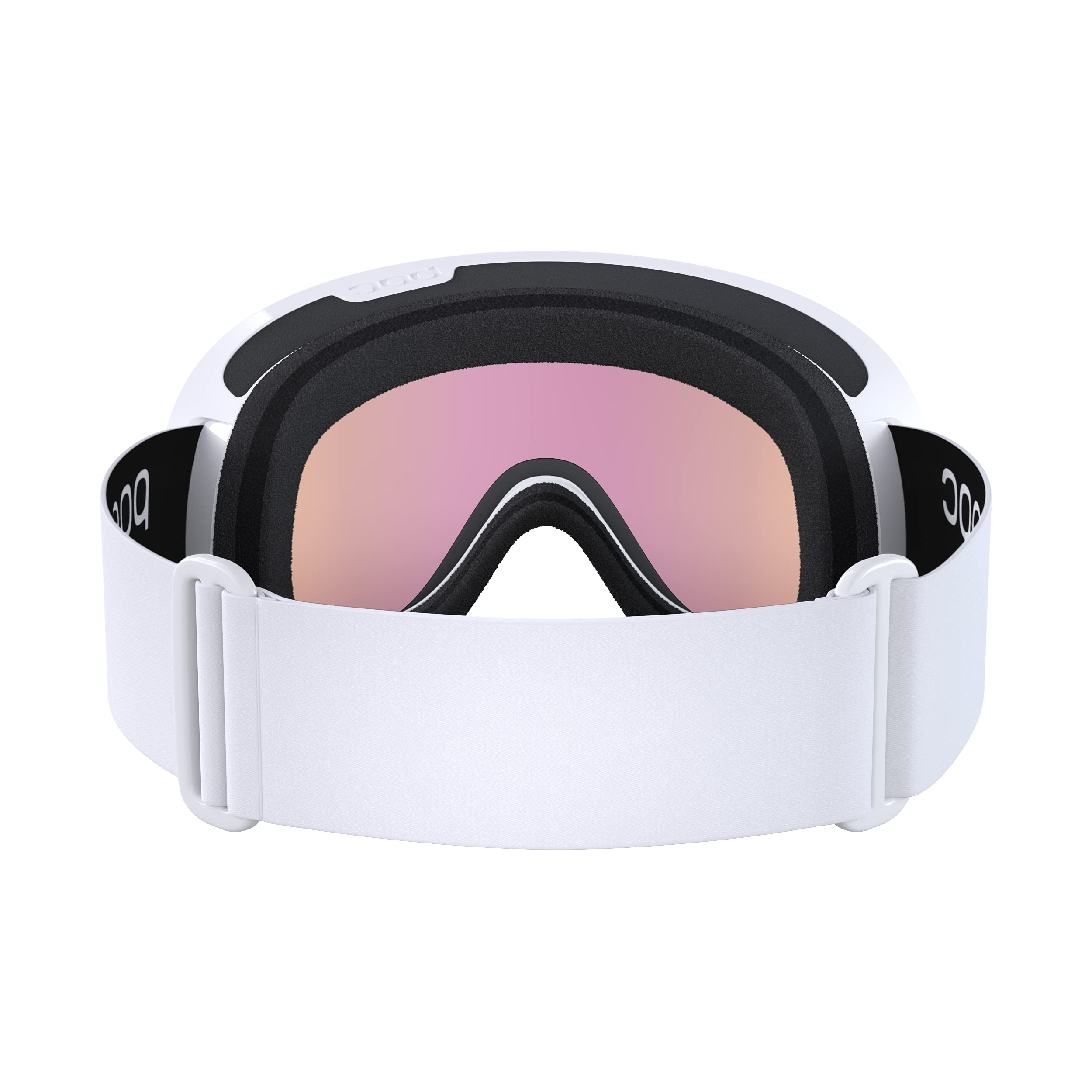 POC, Retina Big Clarity Goggles for Skiing and Snowboarding, Hydrogen White/Spektris Orange