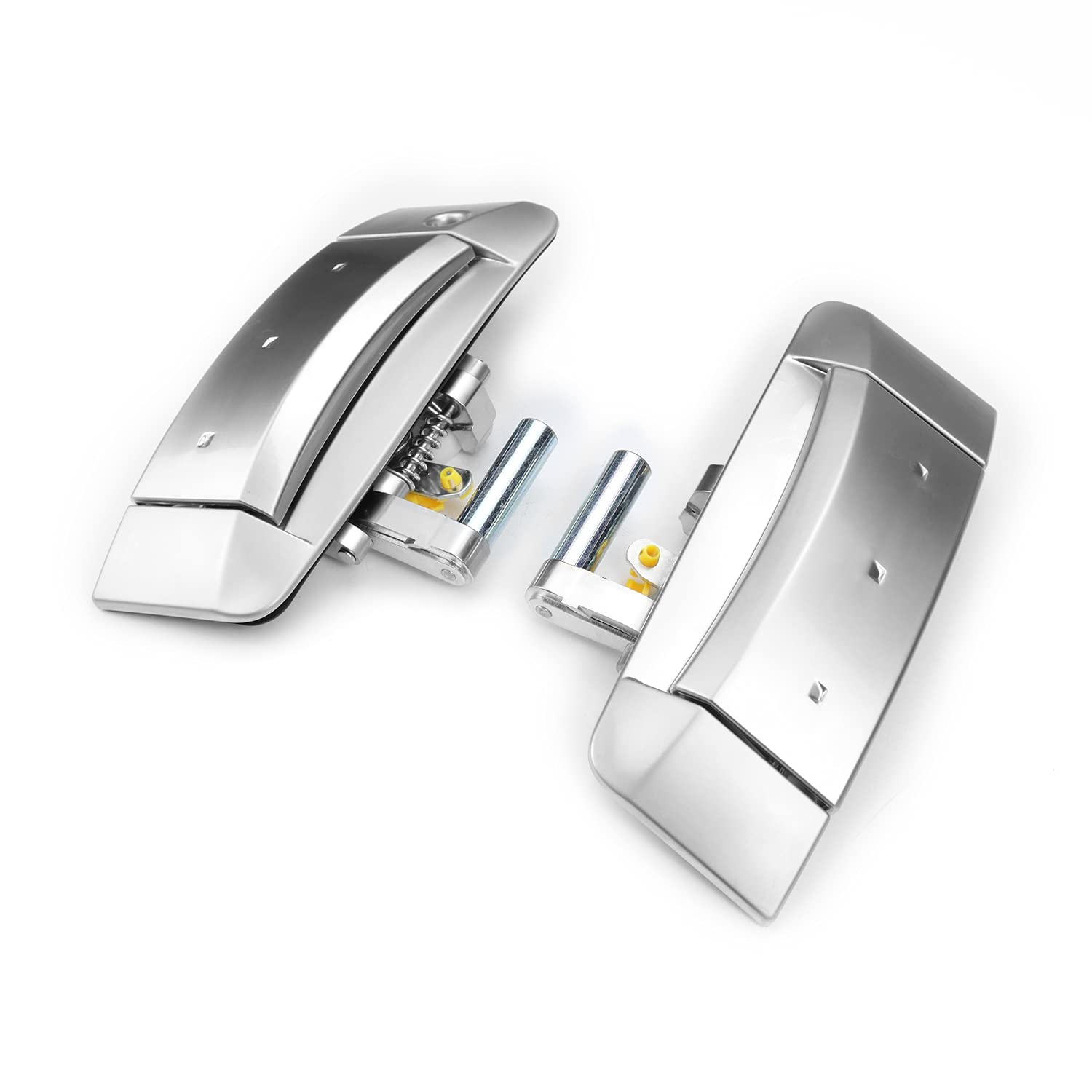 USTAR Chrome Silver Exterior Door Handle Fit for Nissan 350Z 2003-2009 Left Driver Right Passenger Kit 80606-CD01E 80606-CD01D 80606-CD00B 80607-CD41E 80607-CD40B