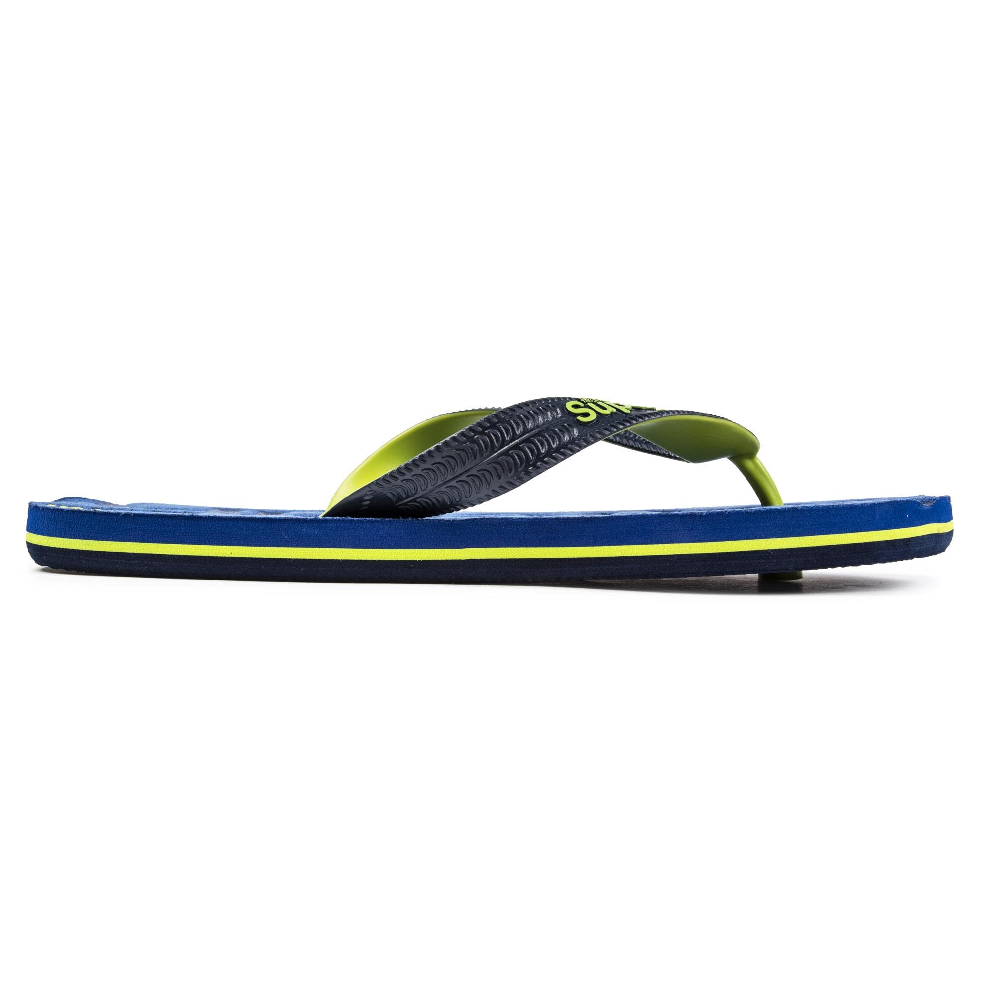 Superdry Men's Scuba FLIP Flop Loafer, Cobalt Grit, Large