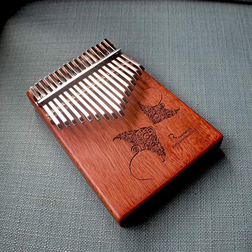 TIANMINJIEDM 17 Tone Kalimba Thumb Piano Solid Wood Veneer Instrument Beginner Kalimba Finger Piano Thumb Piano (Color : A)