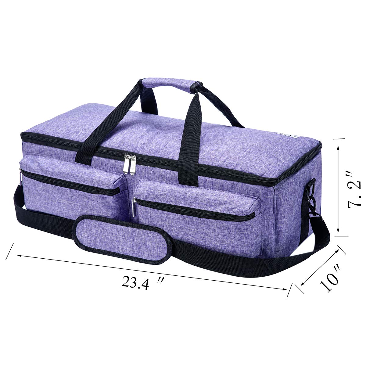 PICAN Foldable Carrying Bag Compatible with Cricut Explore Air and Maker, Tote Bag Compatible with Cricut Explore Air 2 and Silhouette Cameo 3 (Purple)