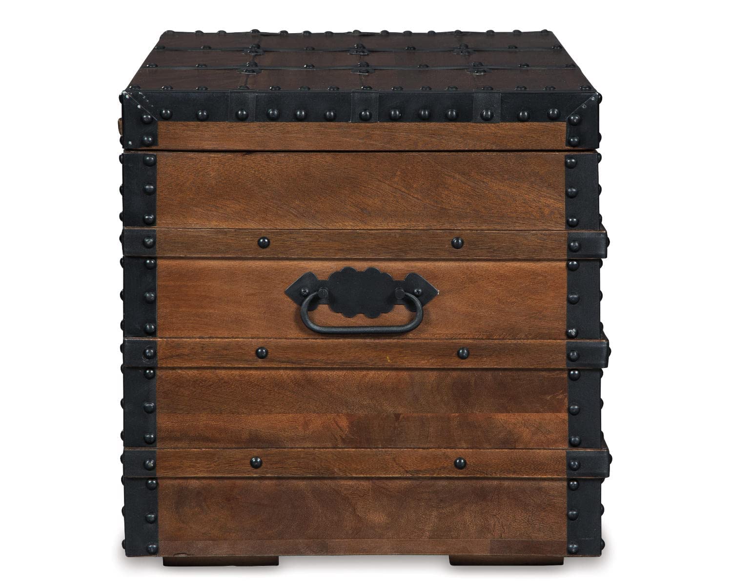 Signature Design by Ashley Amsel Industrial Storage Trunk or Coffee Table, Dark Gray