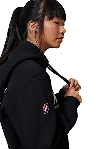 Superdry Womens Limited Edition City College Hoodie Black Size M/L