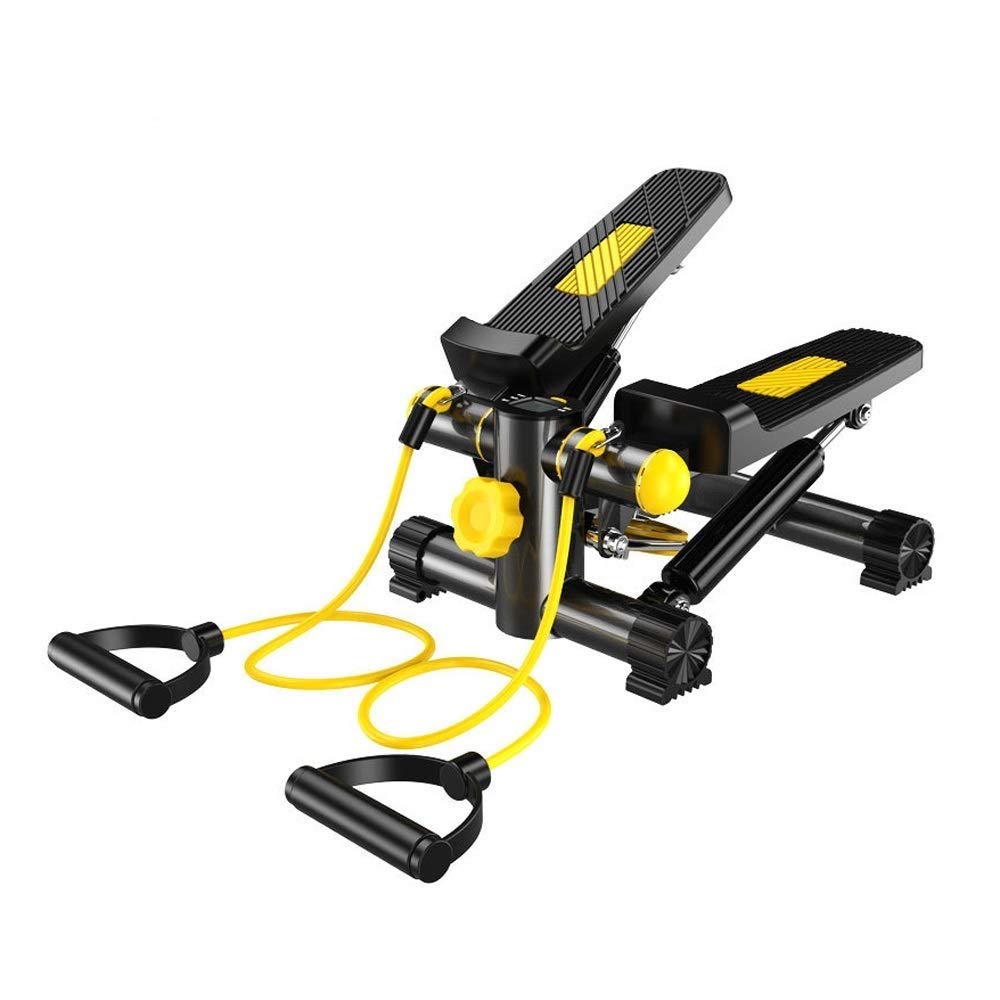YFDM Mini Stepper,Fitness Stair Stepper - Portable Twist Stair Stepper Adjustable Resistance,Fitness Exercise Machine with Resistance Bands Durable (Color : with Drawstring mat)