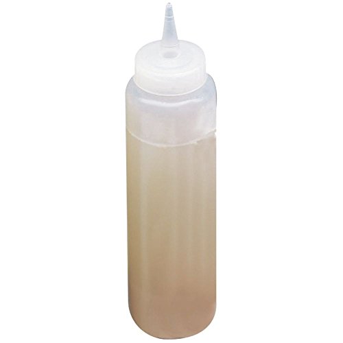 Vollrath 52063 Clear 12 Ounce Squeeze Dispenser Bottle with Cap