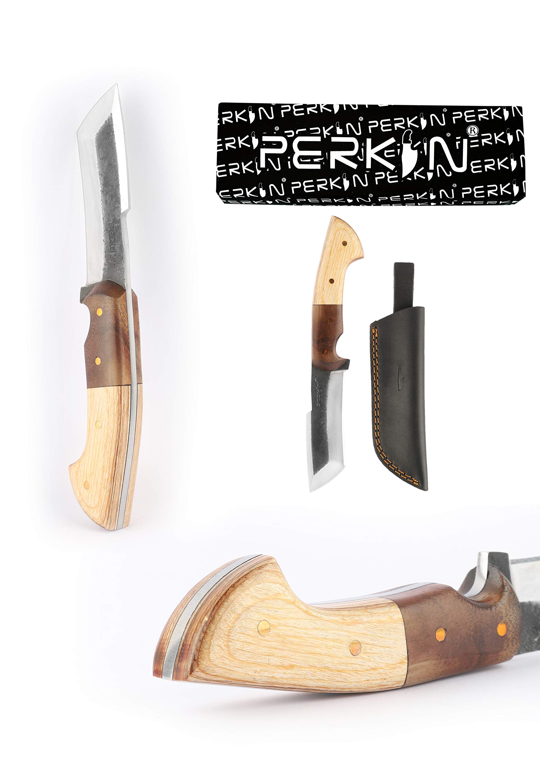 Perkin PK999 Hunting Knife with Sheath Fix Blade Knife Tanto Blade