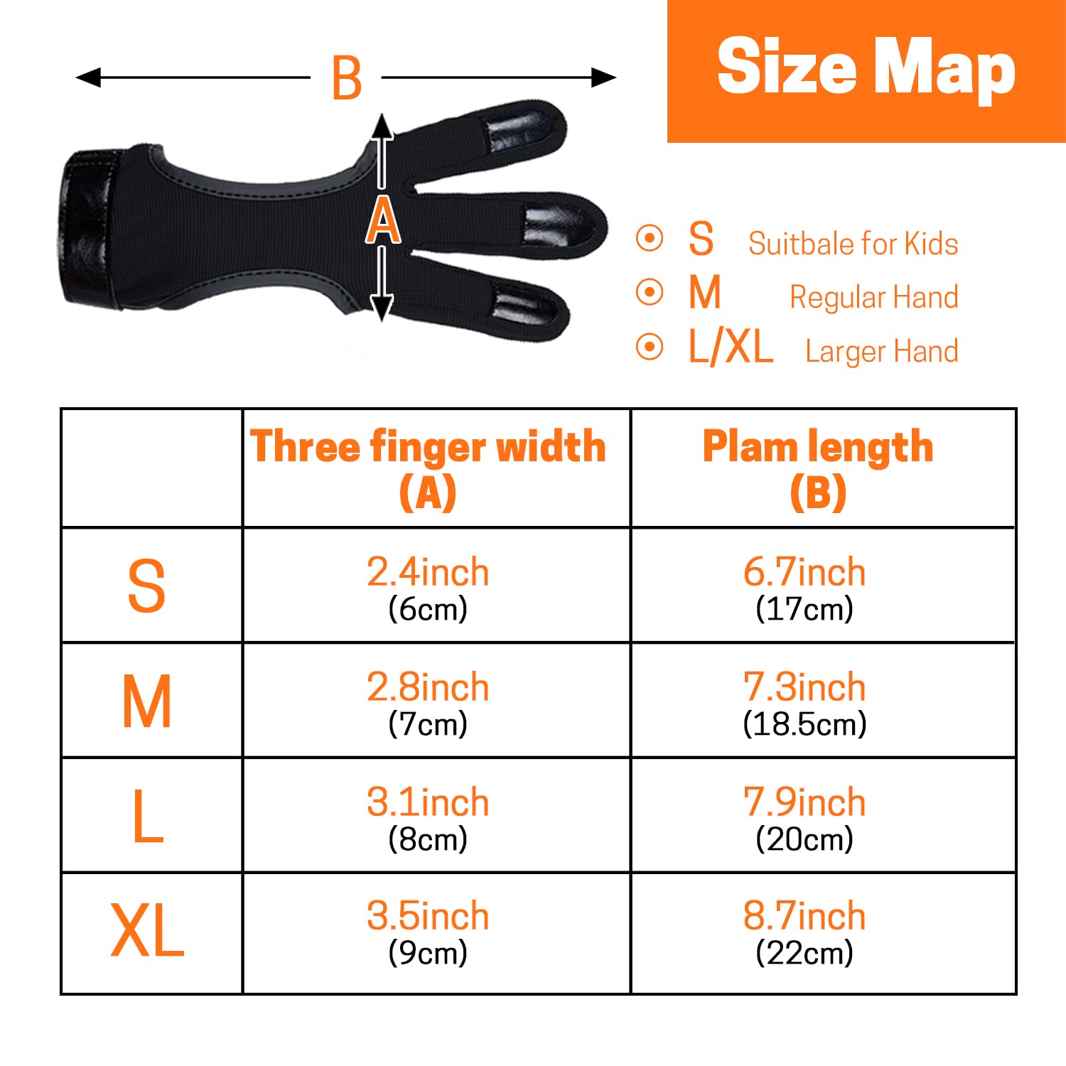 VISEMAN Archery Gloves, Fingers Tabs, Archery Protective Gear Accessories, Archery Training Tool, Outdoor Archery Gloves Shooting Hunting Targeting, Compound Recurve Bow and Arrow Protector