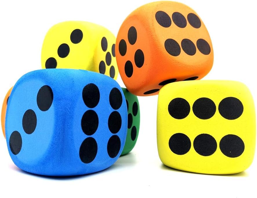 Qidiwin Giant EVA Foam Dices, 6PCS
