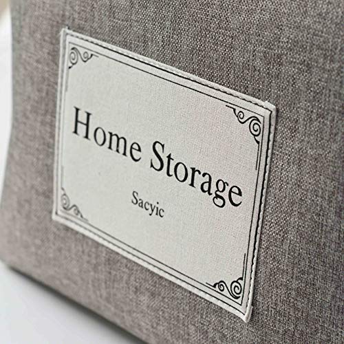 Sacyic Large Storage Baskets for Shelves,Fabric Baskets for Organizing,Collapsible Storage Bins for Closet,Nursery, Clothes,Toys,Home & Office