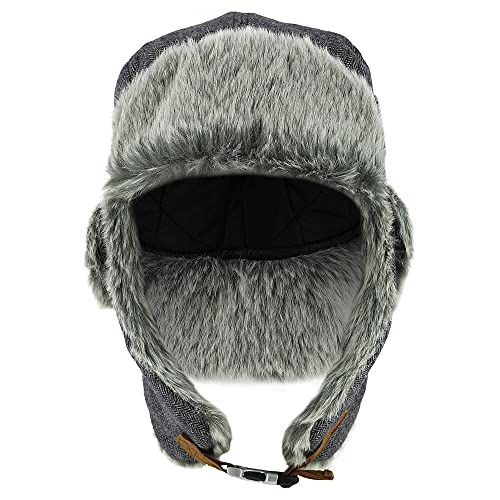 WEDZE Cruising Fur Skiing Ushanka Adult Grey