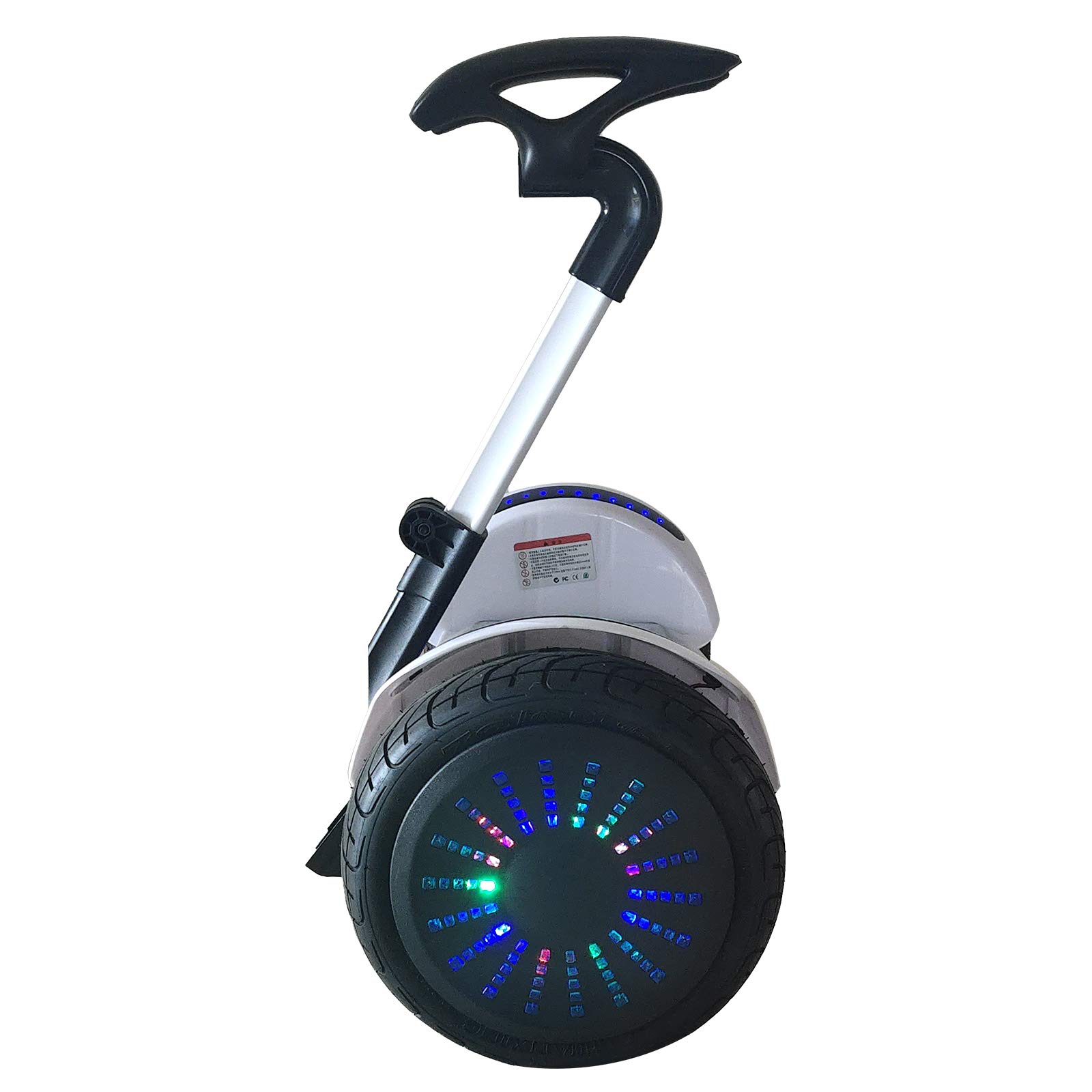 Smart Self-Balancing Electric Scooter, 10" Tires Balance Hoverboard with LED Light, Bluetooth APP Management, Easier to Ride and Safer Idea Gifts for Kids and Adults - White Upgrade