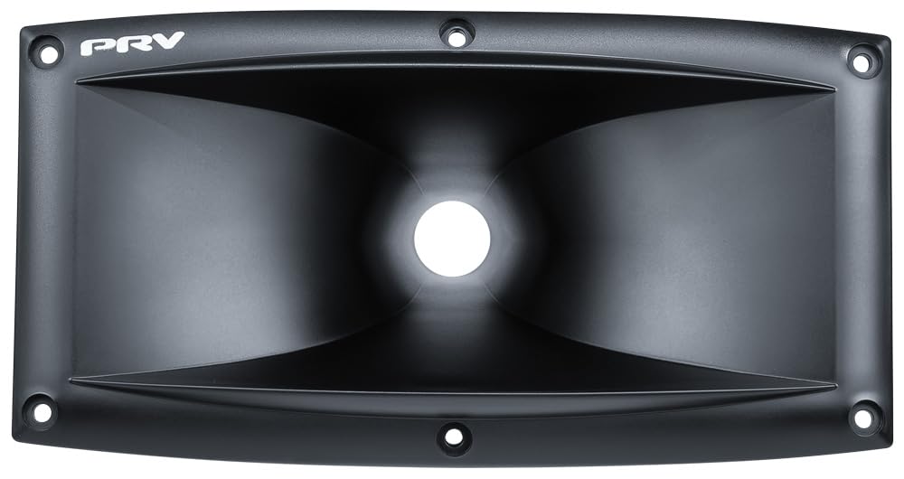 PRV AUDIO WG23-25 1 Inch Exit Waveguide for Wide Horizontal Dispersion - Black Color - 100° x 40° Nominal Coverage (Single)