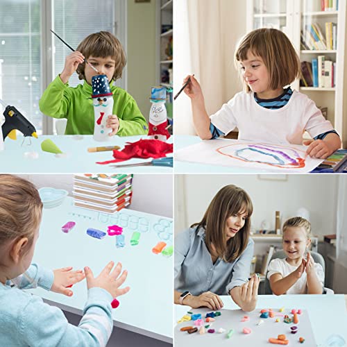 Silicone Mats for Crafts,Silicone Craft Mat with Cup for Kids,21"x16"Non Stick Silicone Mat for Resin Casting,Painting, Polymer Clay,DIY Project
