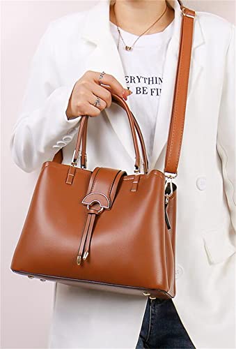 Women Vintage Vegan Leather Tote Hobo Bag Large Chic Shoulder Bag Purse