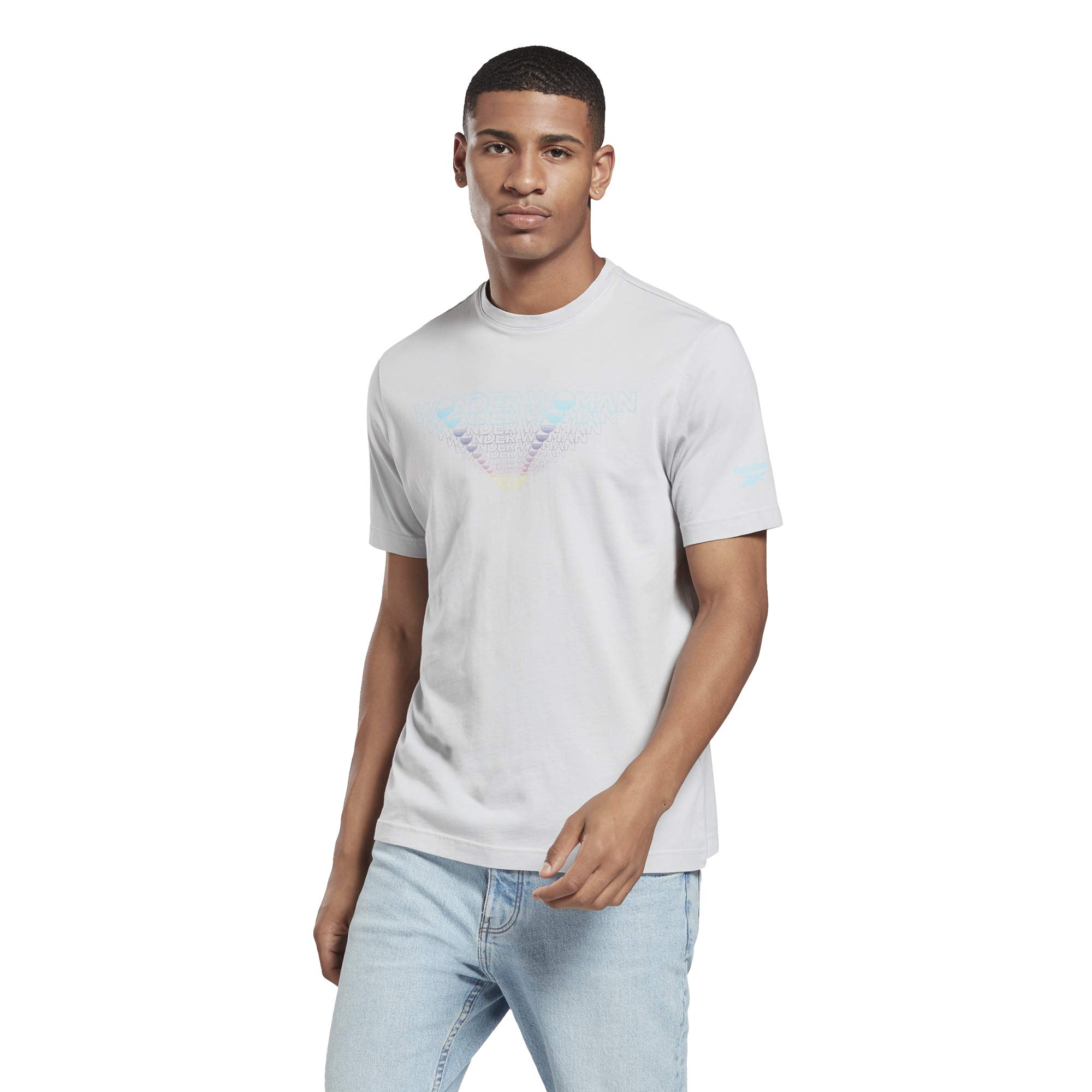 Reebok Wonder Woman T-Shirt, Pure Grey, L