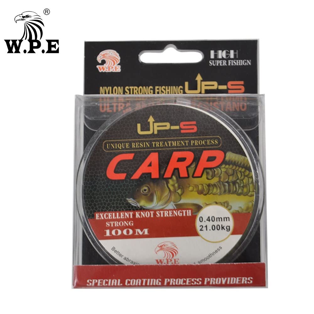 W.p.e Merk UP-S Karper 100 M Dubbele Kleur Nylon Vislijn 0.20 Mm-0.60 Mm Monofilament Nylon Lijn 6 Kg-36Kg Karpervissen Line (0.50mm)