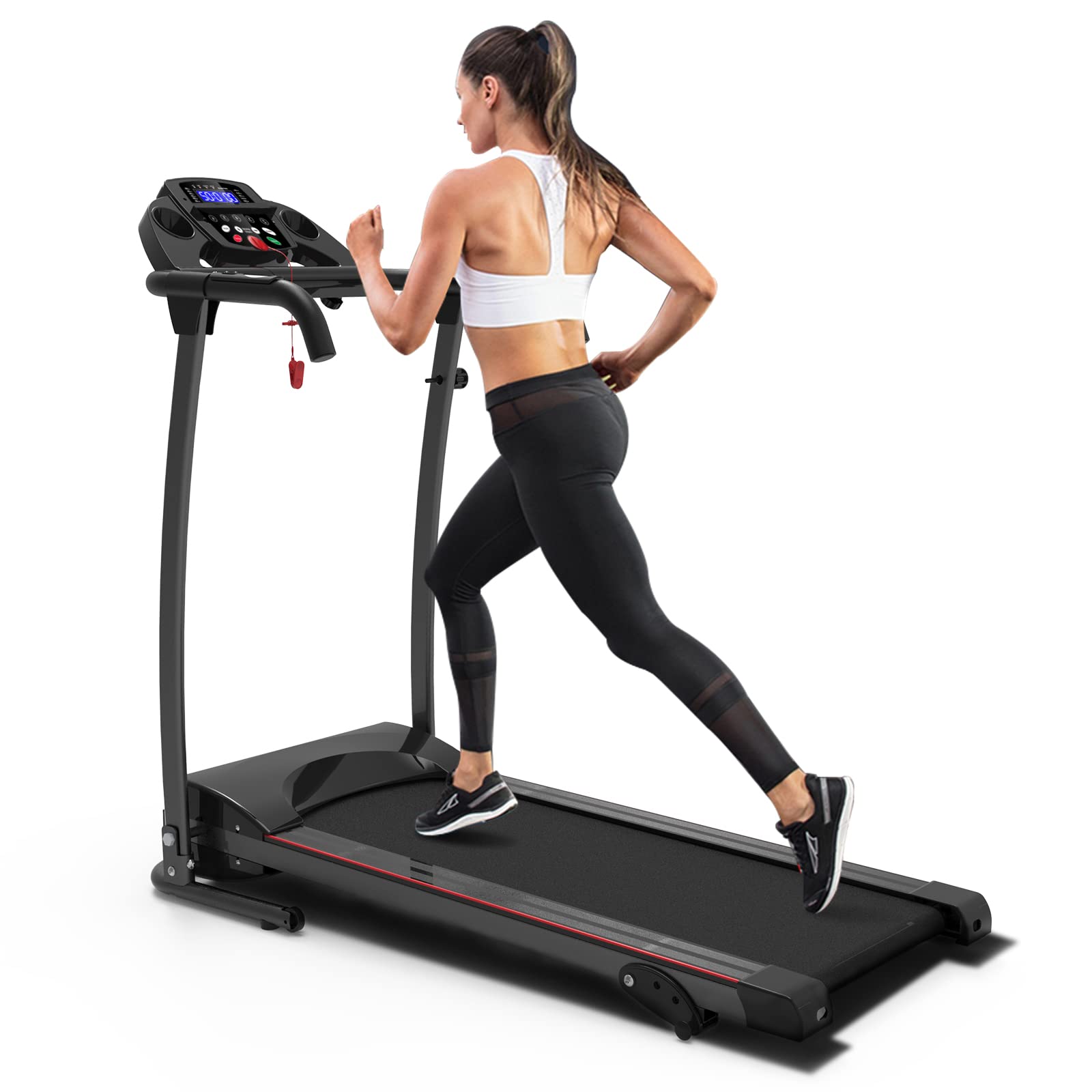 SHAREWIN Folding Treadmills for Home with Incline, Portable Running Machine Electric Compact Treadmills Foldable for Exercise Home Gym Fitness Walking Jogging