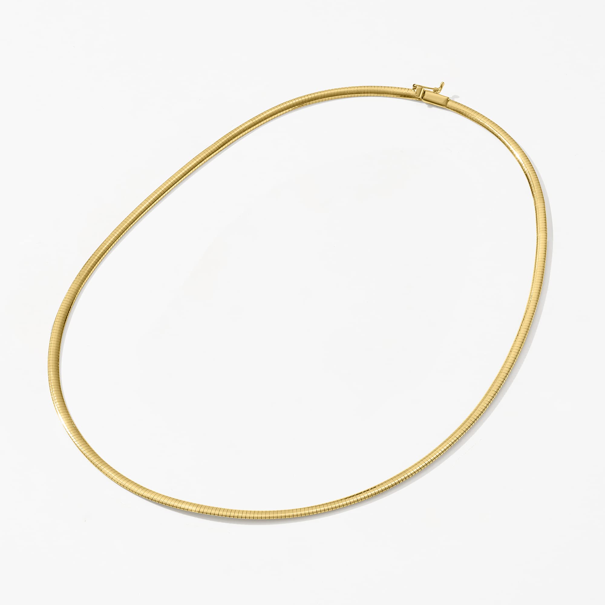 Ross-Simons Italian 4mm 14kt Yellow Gold Omega Necklace. 18 inches