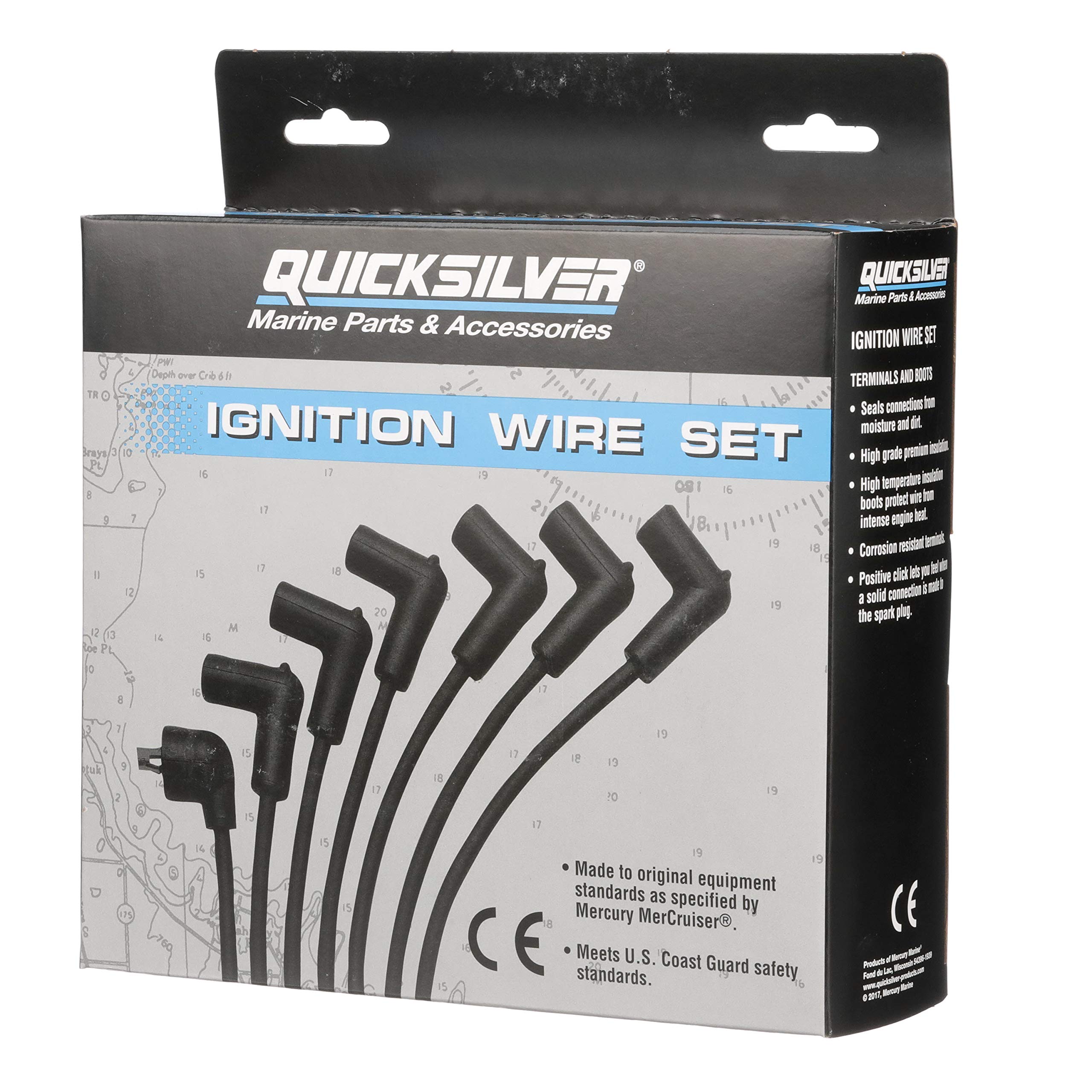 Quicksilver 847701Q17 Blue Wire Spark Plug Wire Kit