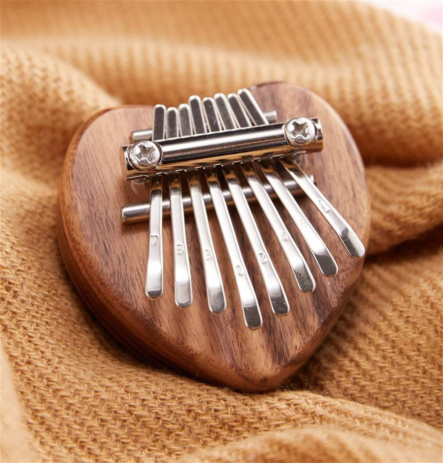 TIANMINJIEDM Thumb Piano 8-Tone Mini Kalimba 8-Tone Crystal Kalimba Finger Piano Kalymba Thumb Piano (Color : B)