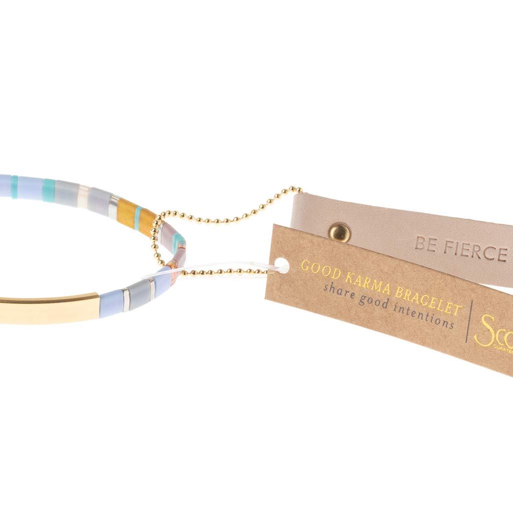Scout Curated Wears - Good Karma Miuki Bracelet - Be Fierce - Lavender/Gold