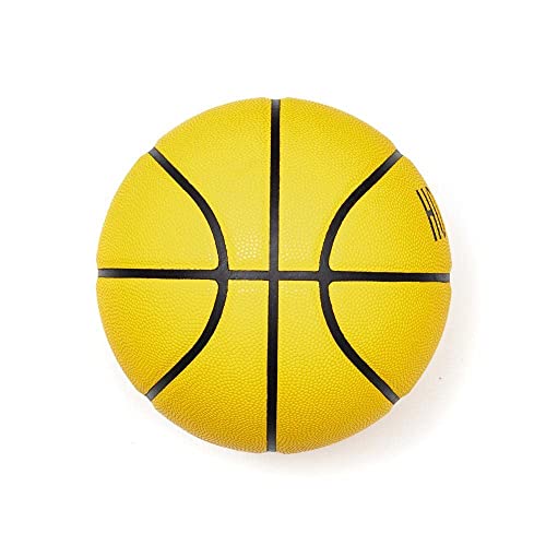 Veniceball x Hoopbus Grippy Indoor/Includes Pump Real Yellow PU Leather (29.5 NBA Basketball Size)