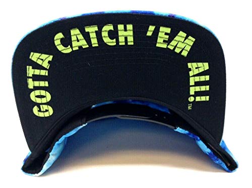 Pokemon Gotta Catch 'Em All Blue Tie Dye Group Slouch Snapback