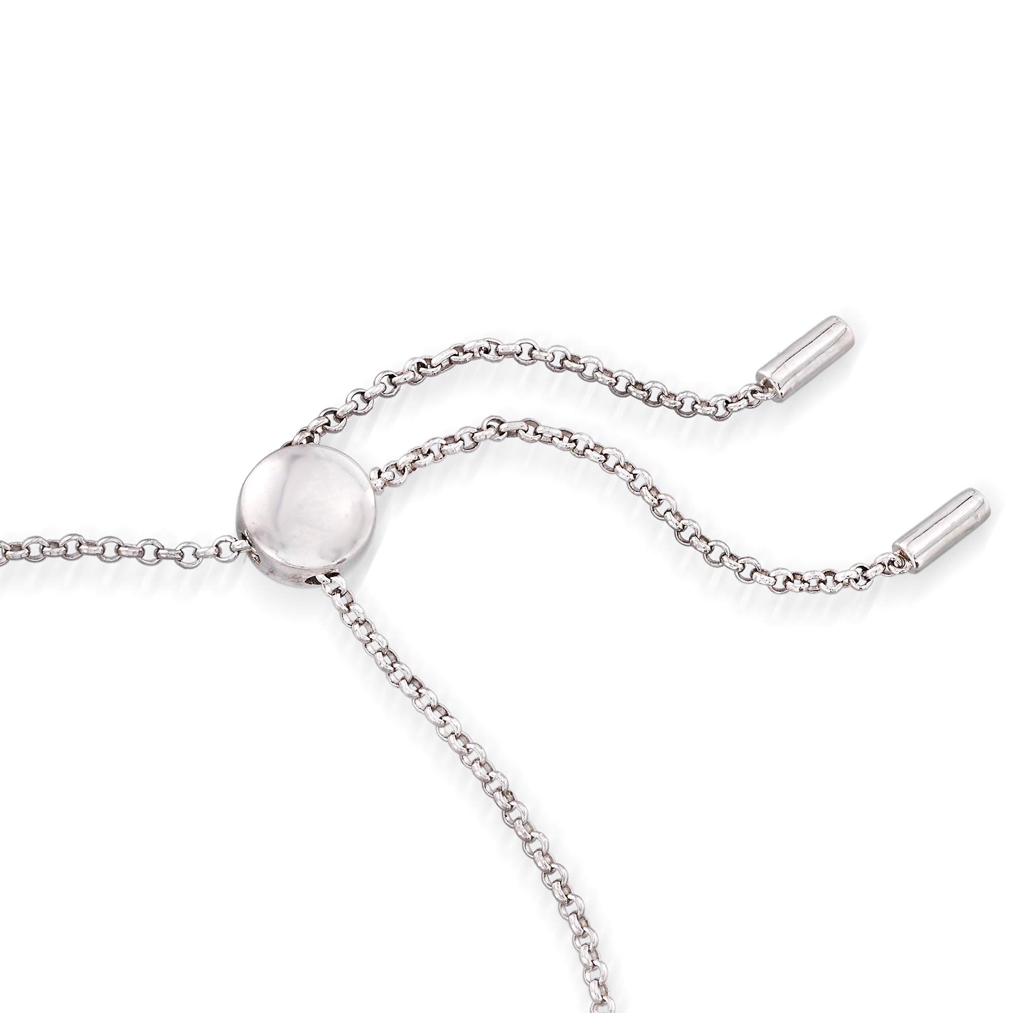 Ross-Simons Sterling Silver and 14kt Yellow Gold Sand Dollar Bolo Bracelet