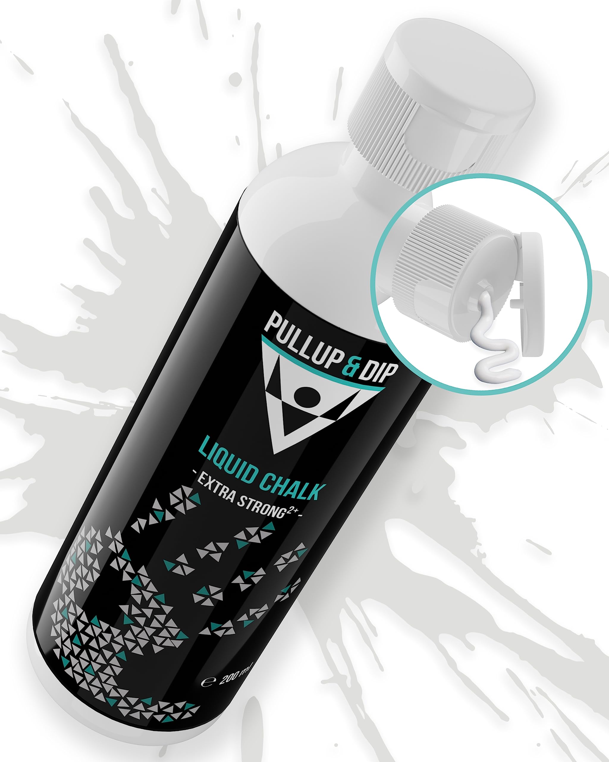PULLUP & DIP Liquid Chalk Gym Chalk for Calisthenics, Climbing, Bouldering, Crossfit, Weightlifting, Gymnastics | Sweat-Free Grip | Sports Chalk Fast Drying,Extra Strong (1 x 200ml)