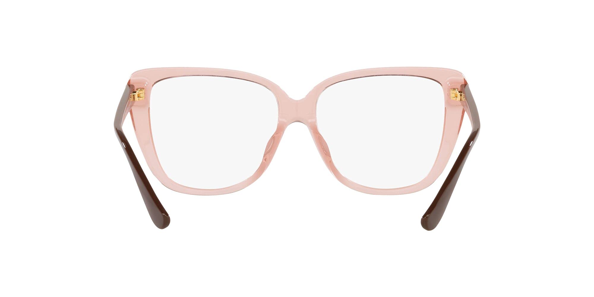 Vogue Eyewear Women's VO5413F Low Bridge Fit Butterfly Prescription Eyewear Frames, Transparent Pink/Demo Lens, 54 mm