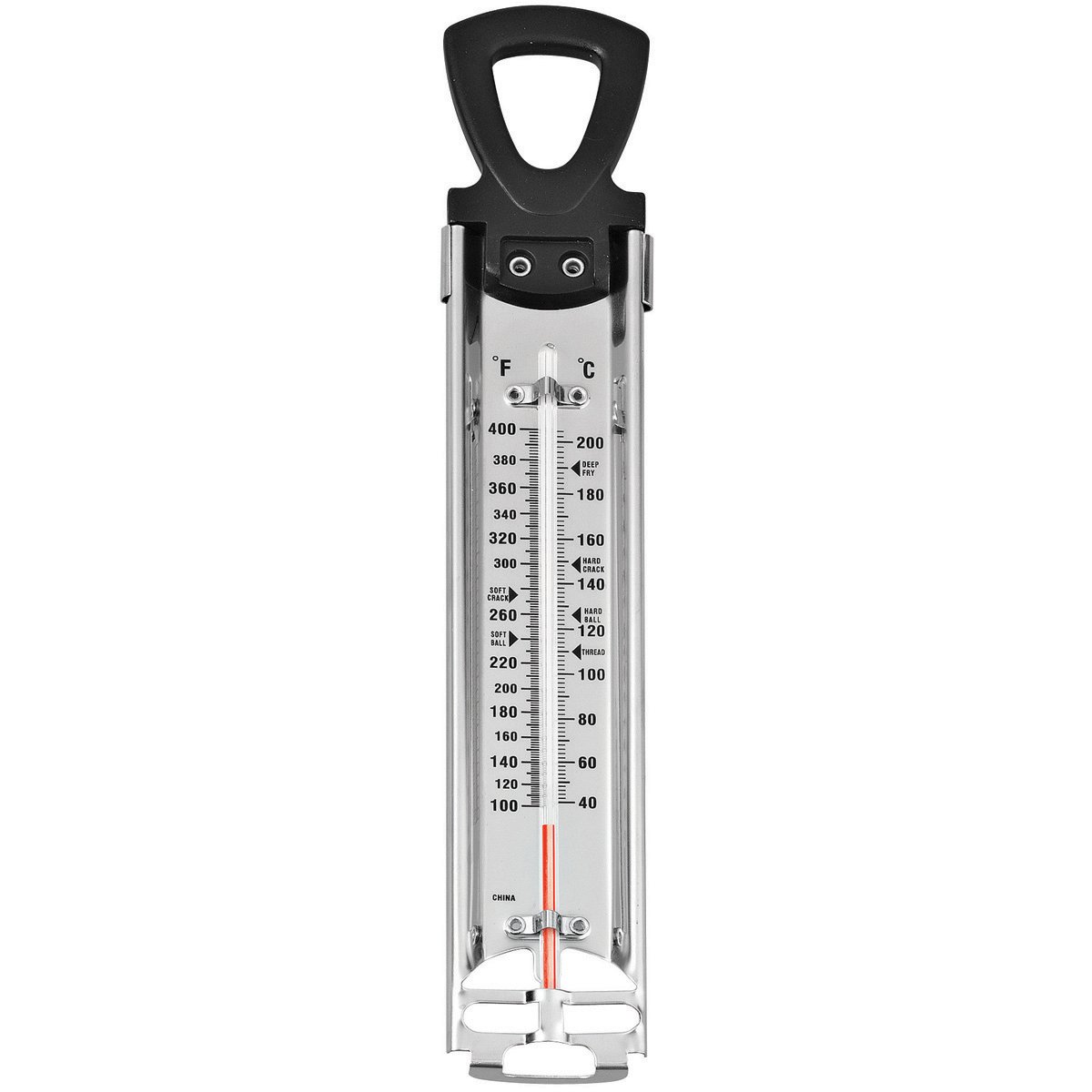 Wilton Candy Thermometer with Side Clamp for Melting Chocolate and Hard Candy Sugar, 14.7-Inches
