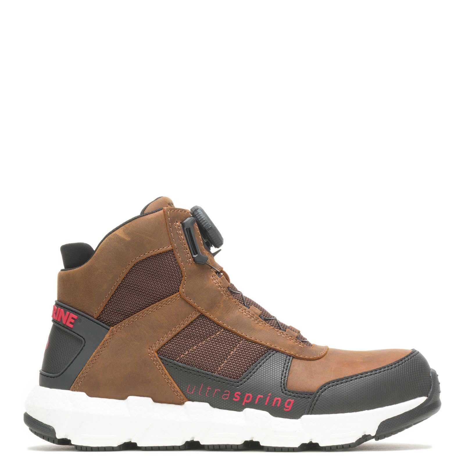 Wolverine Men's Rev UltraSpring DuraShocks BOA Industrial Boot, Brown, 9