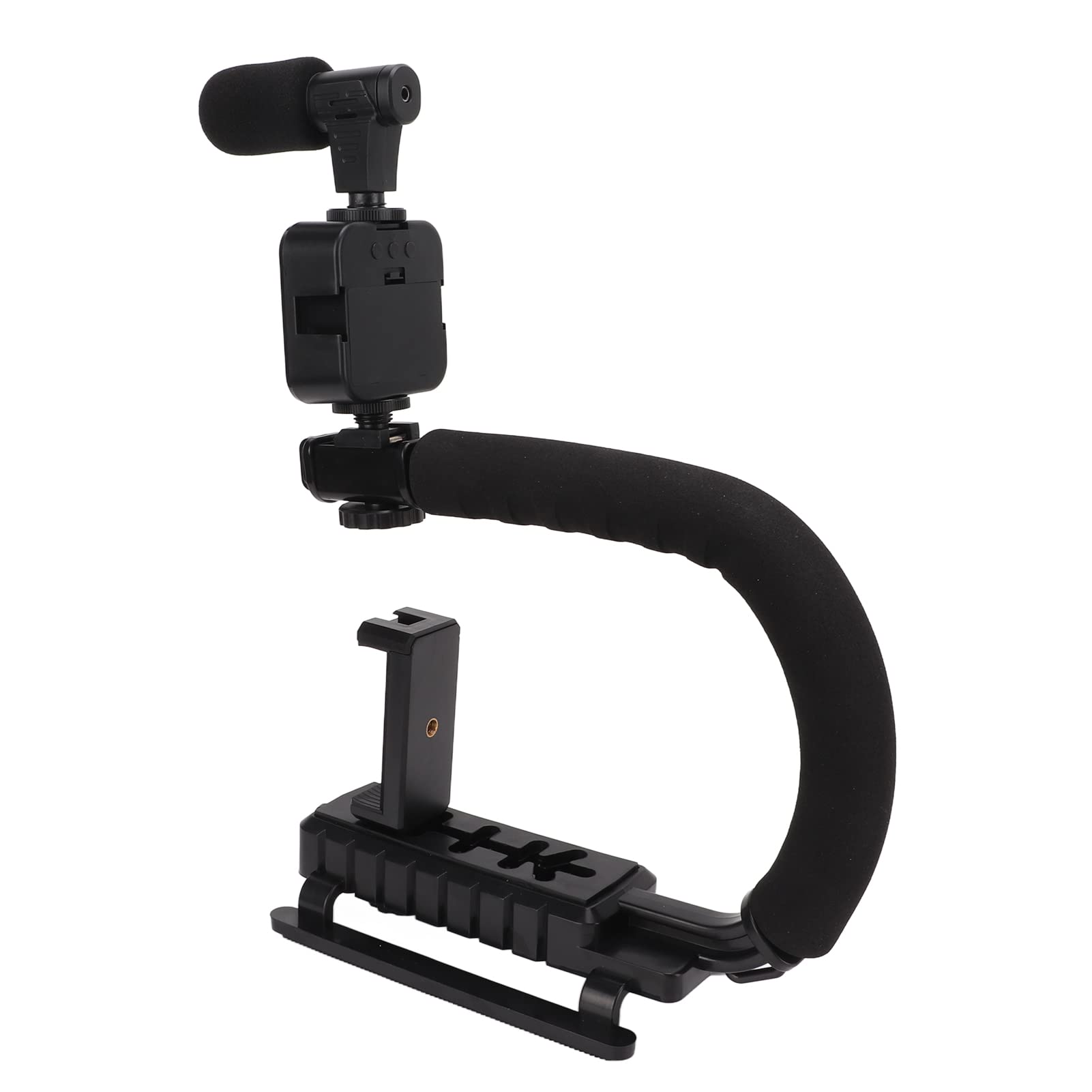 U Shape Camera Stabilizer, 1/4 inch Thread Handheld Camera Stabilizer Hot Shoe Interface for Outdoor for Shooting