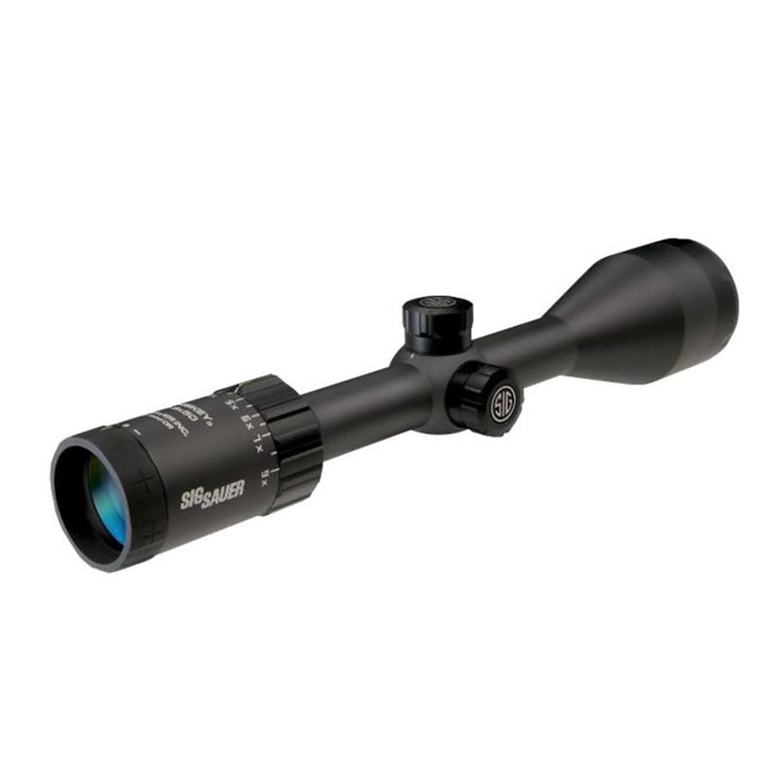 Sig Sauer Waterproof Fogproof Hunting Second Focal Plane 1-inch Tube Diameter 3-9X50mm Whiskey3 Scope, Hellfire QuadPlex Reticle