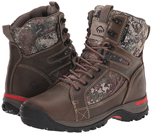 Wolverine Men's Sightline Waterproof Insulated Mid Calf Boot, Gravel/Timber, 9.5