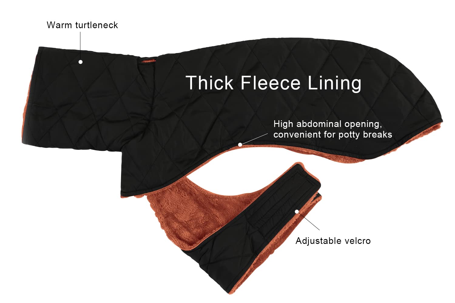 Vestione Pet Apparel Autumn Winter Cotton Coat Pet-Coats for Small Medium Large Dogs