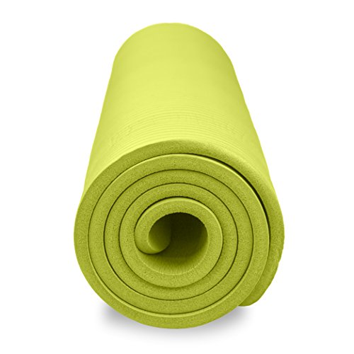 Pure Fitness 1/2 inch Ultra Thick NBR Exercise Mat - Lime