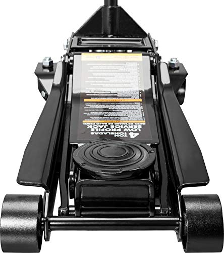 Torin AT84007NB Hydraulic Low Profile Service/Floor Jack with Dual Piston Quick Lift Pump, 4 Ton (8,000 lb) Capacity, Black