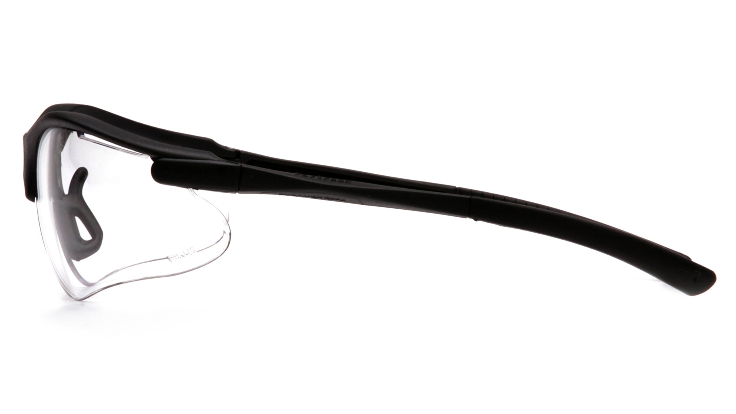 Pyramex Fortress Safety Eyewear, Clear Anti-Fog Lens With Black Frame