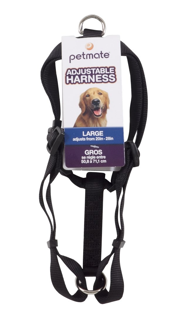 Petmate 3/4 inch X 20 inch to 28 inch Black Harness 19314