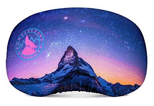 Ski Snowboard Goggle Cover Sleeve - Lens Scratch Dust Protection for Travel Storage and Apres (Powder 2 Pack)